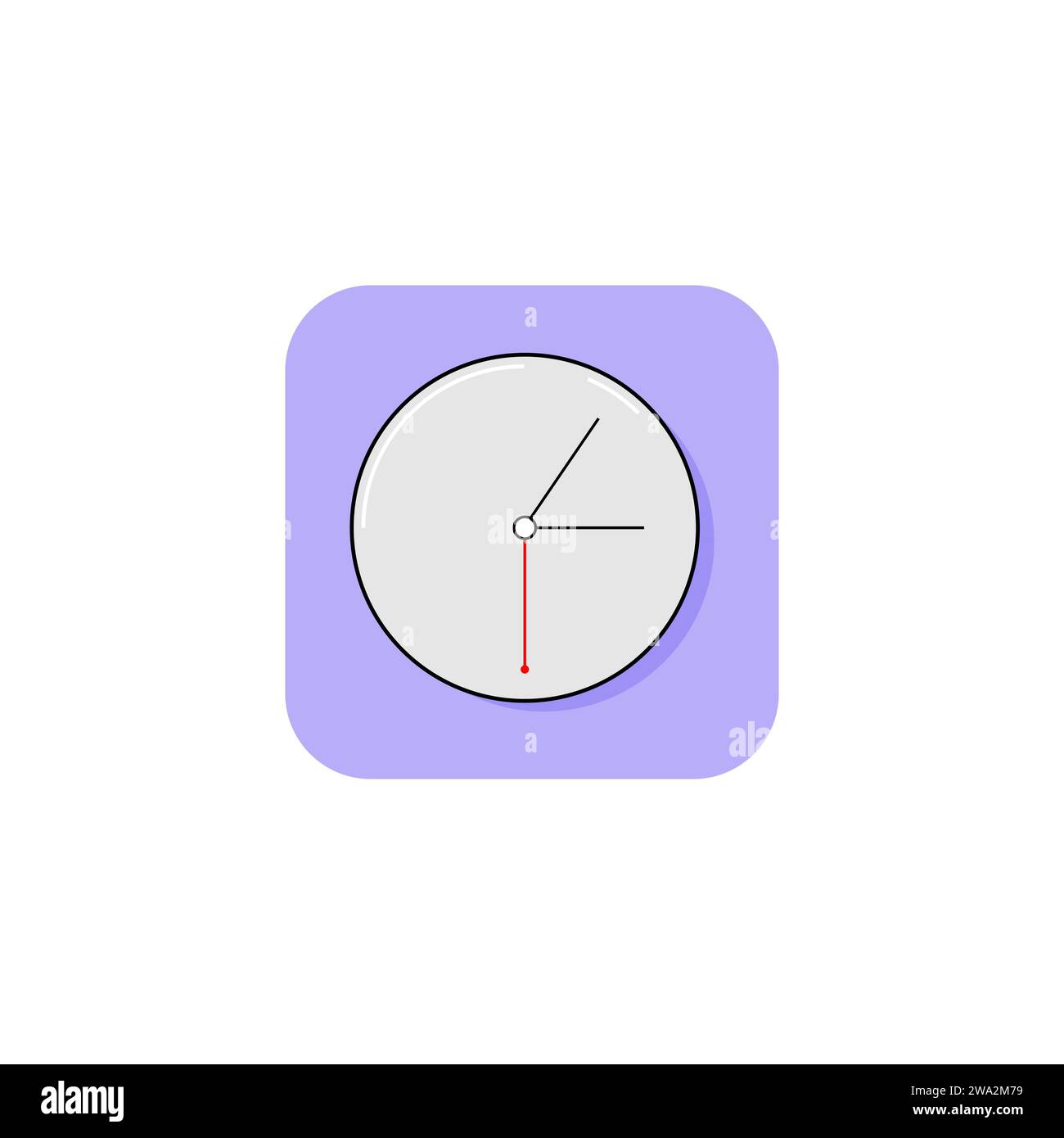 Vector clock icon. Schedule, appointment, important date concept ...