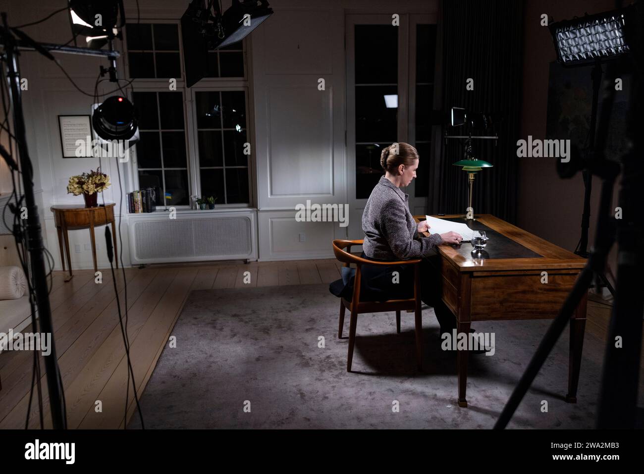 The Danish Prime Minister Mette Frederiksen (The Social Democratic ...