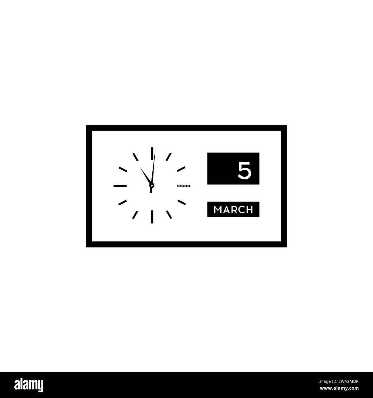Calendars and clocks. Vector clock icon. Schedule, appointment ...