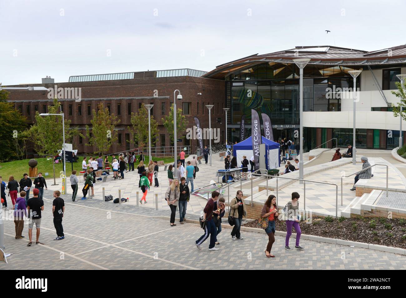The Forum building at the University of Exeter Stock Photo - Alamy