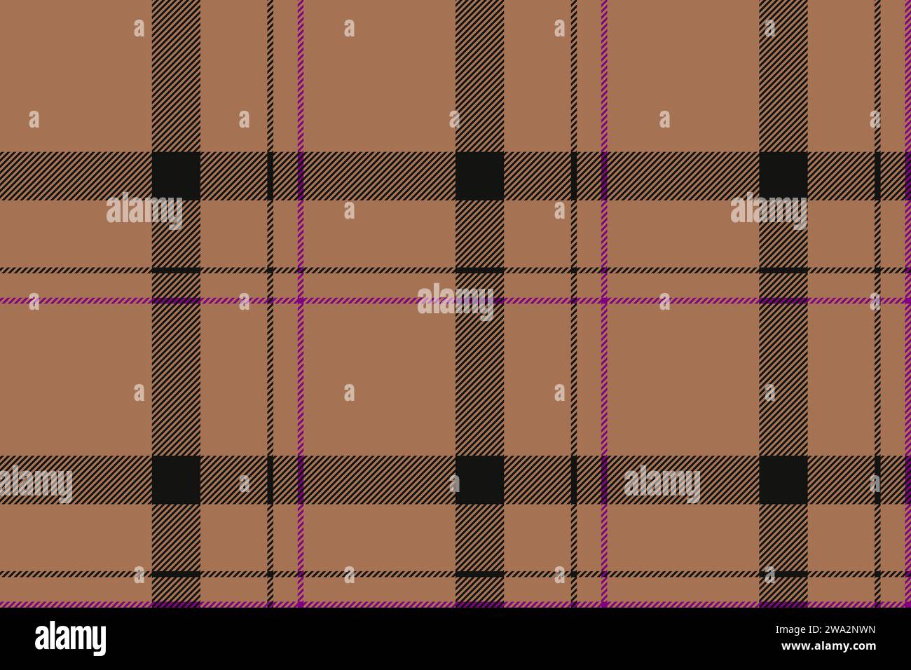 Plaid background, check seamless pattern. Vector fabric texture for ...