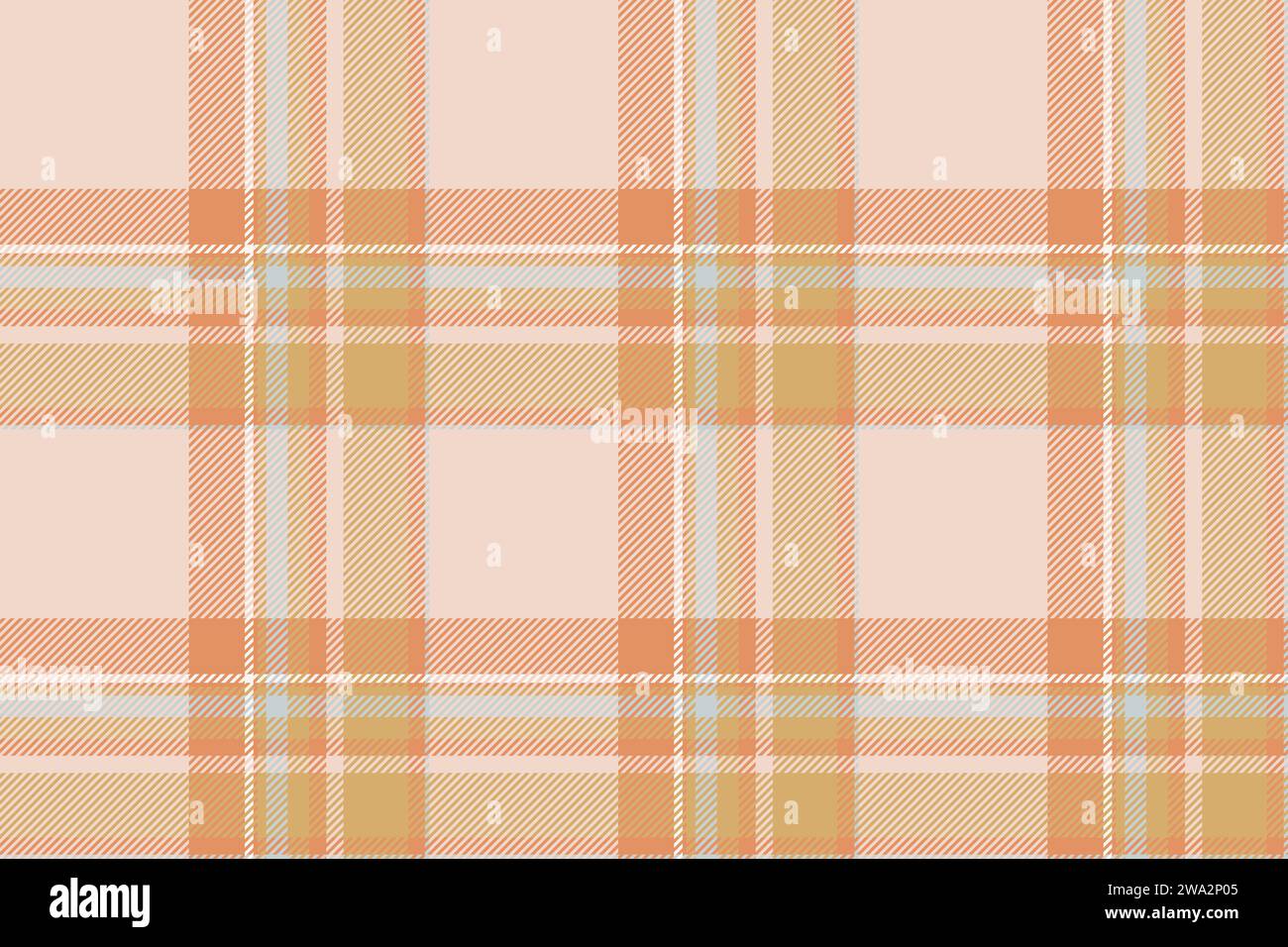 Plaid background, check seamless pattern in beige. Vector fabric ...