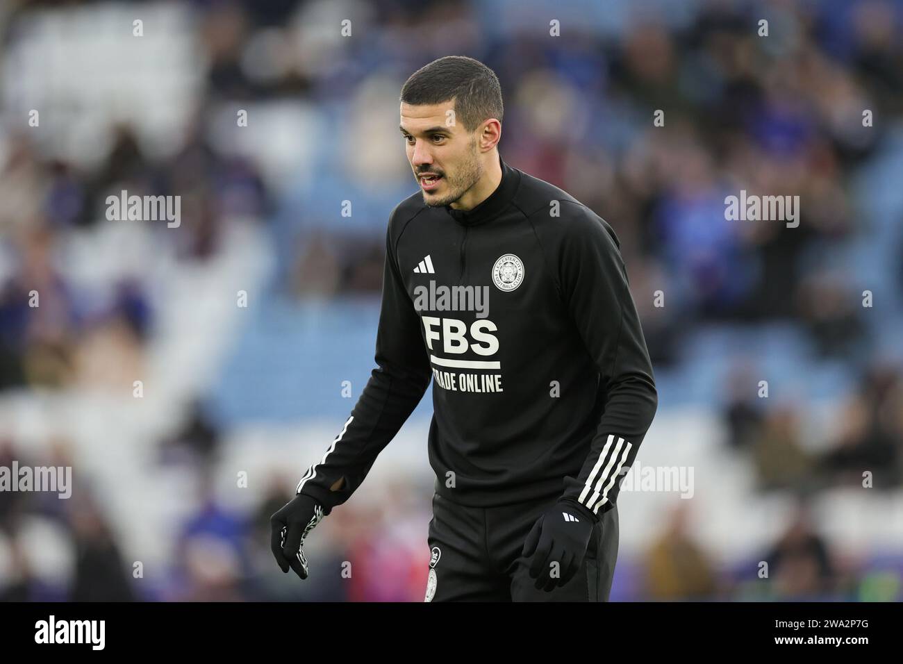 Leicester on Monday 1st January 2024. Conor Coady of Leicester City ...