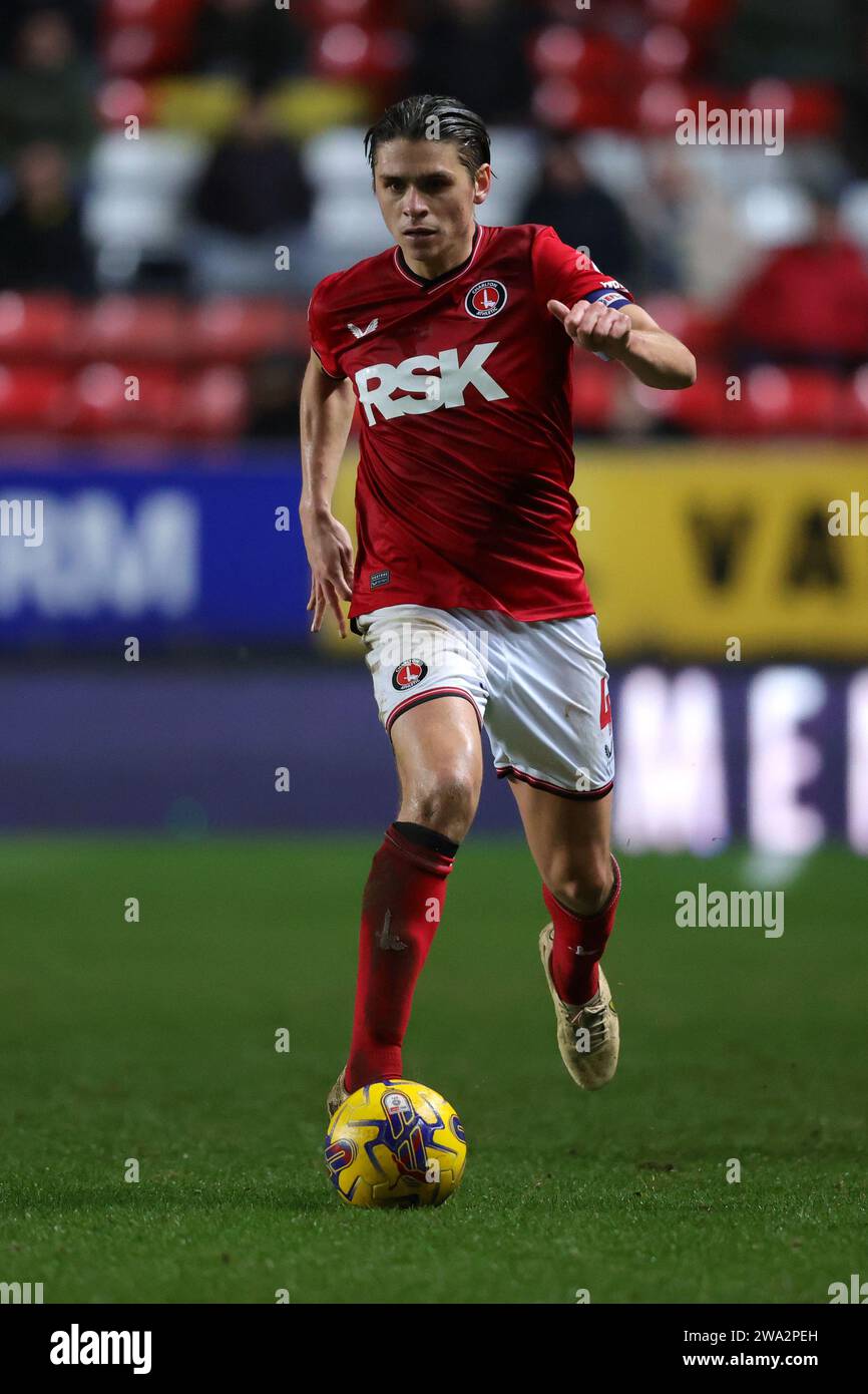 Charlton Athletic's George Dobson during the Sky Bet League One match ...