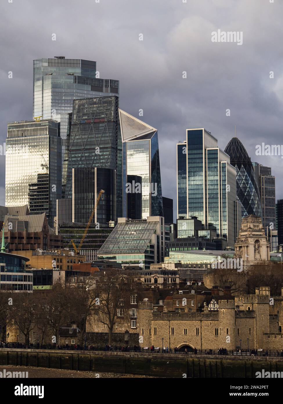 The City of London Above the Tower of London, Landscape, London ...