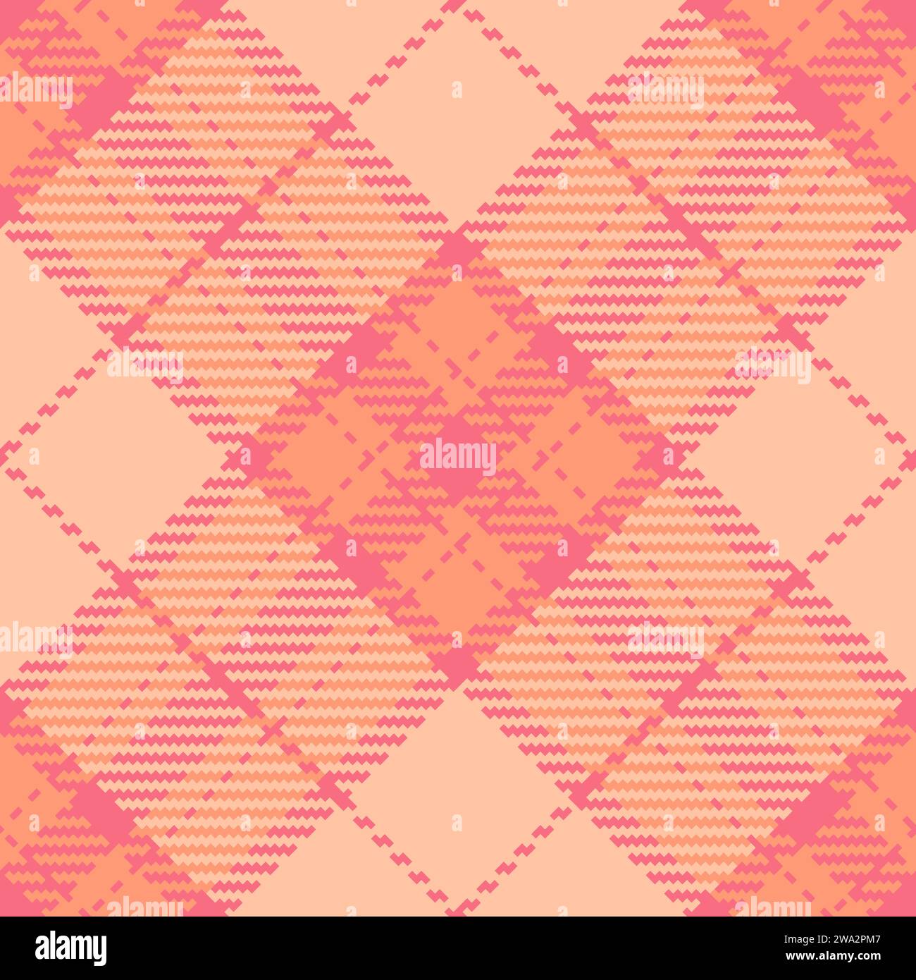 Formal seamless plaid texture, horizontal fabric check background ...