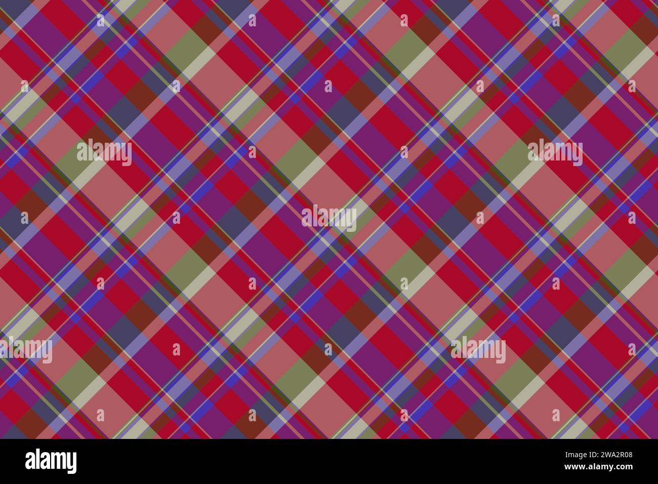 Texture fabric background of seamless check tartan with a plaid vector ...