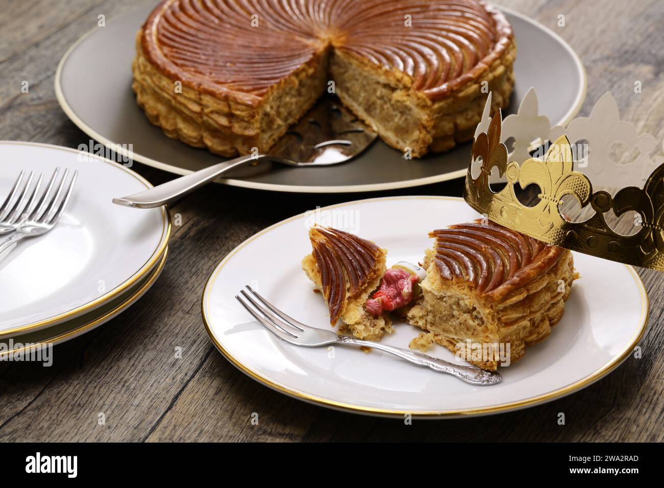 galette des rois, French king cake Stock Photo - Alamy