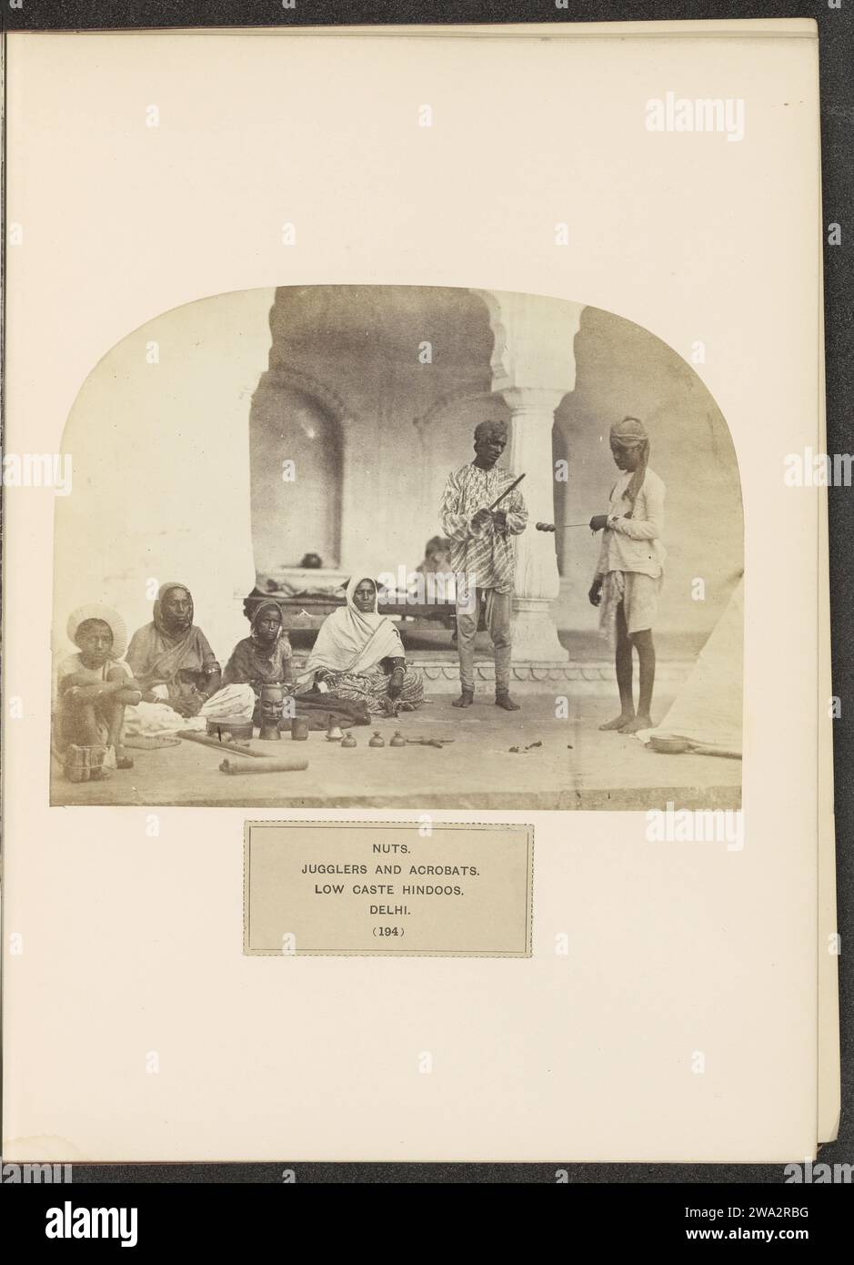 Jugglers and acrobats on the street in Delhi, c. 1859 - in or before ...