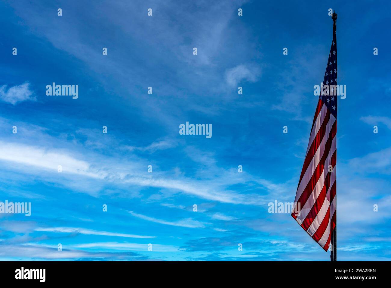 The fabulous American flag of the United States of America, which is ...