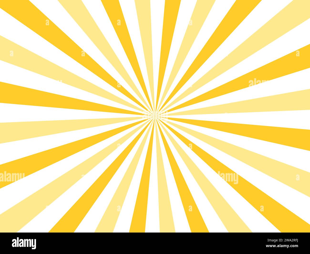 Yellow and White sunbeam, sunray, background, template with copy space ...