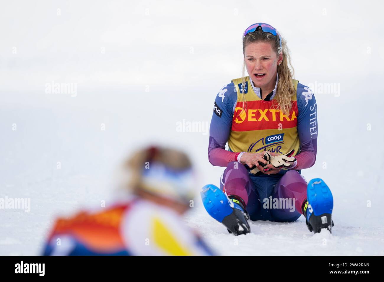 Toblach, Italy 20240101.Jessie Diggins wins the women's 20km pursuit ...