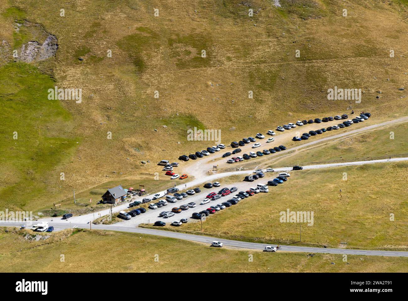 Landscape near Col de la Pare and Col des Rochillesr, Hautes-Alpes ...