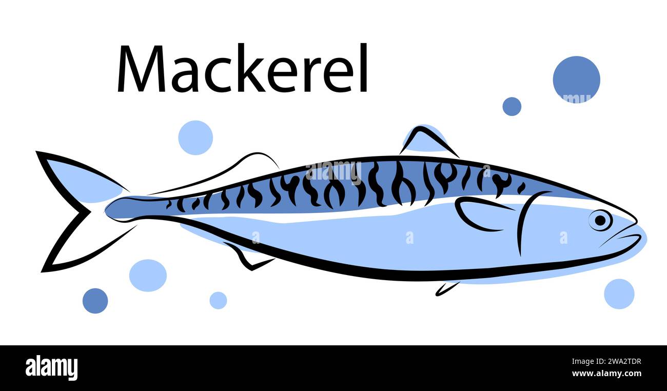 Mackerel mackerel Stock Vector Images - Alamy