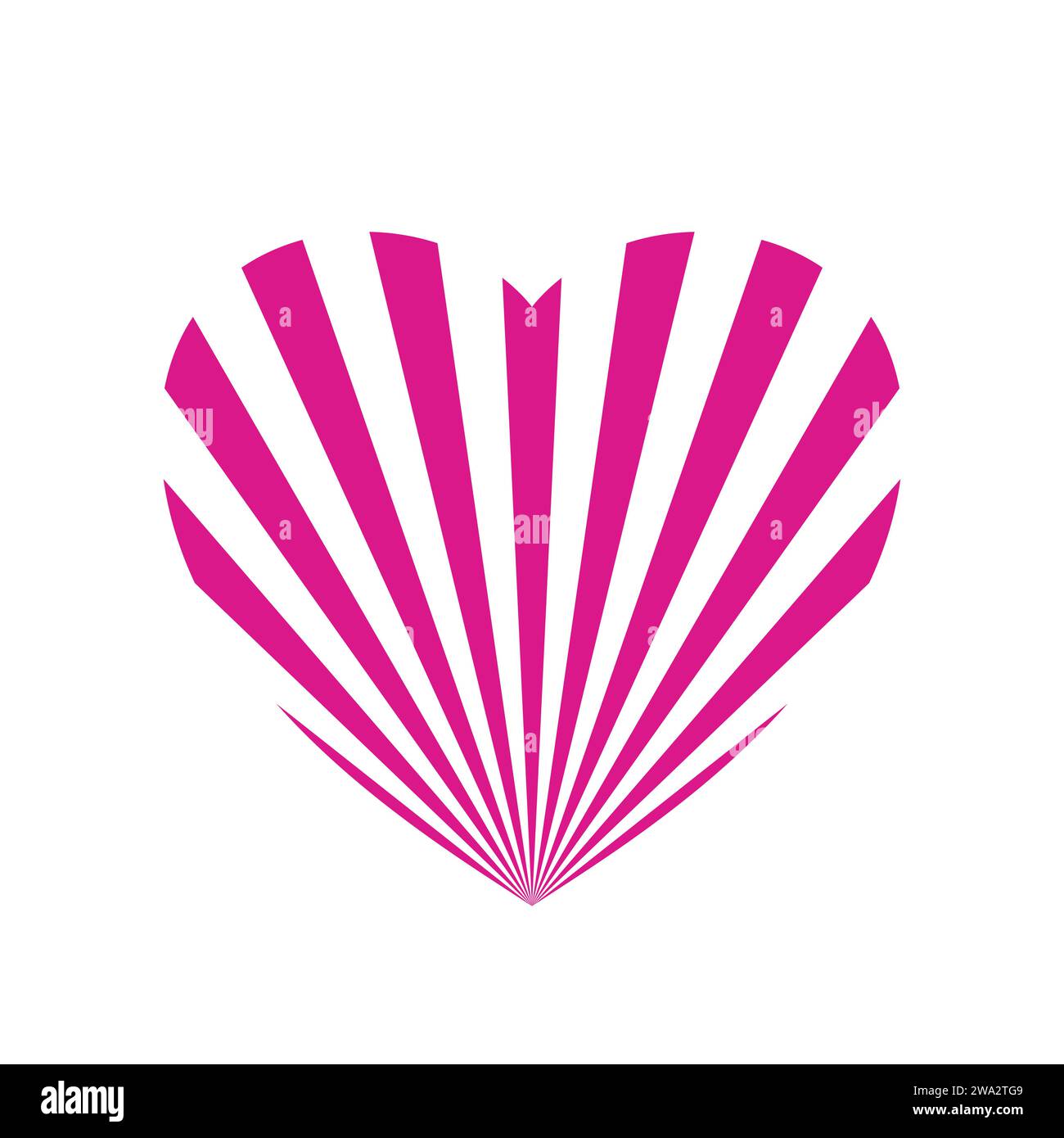 Heart line. Sunshine light ray. Pink beam isolated on white background ...