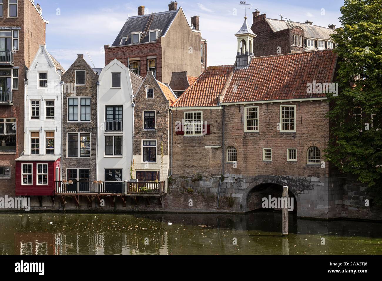 Old historic district Delfshaven in the city of Rotterdam Stock Photo ...