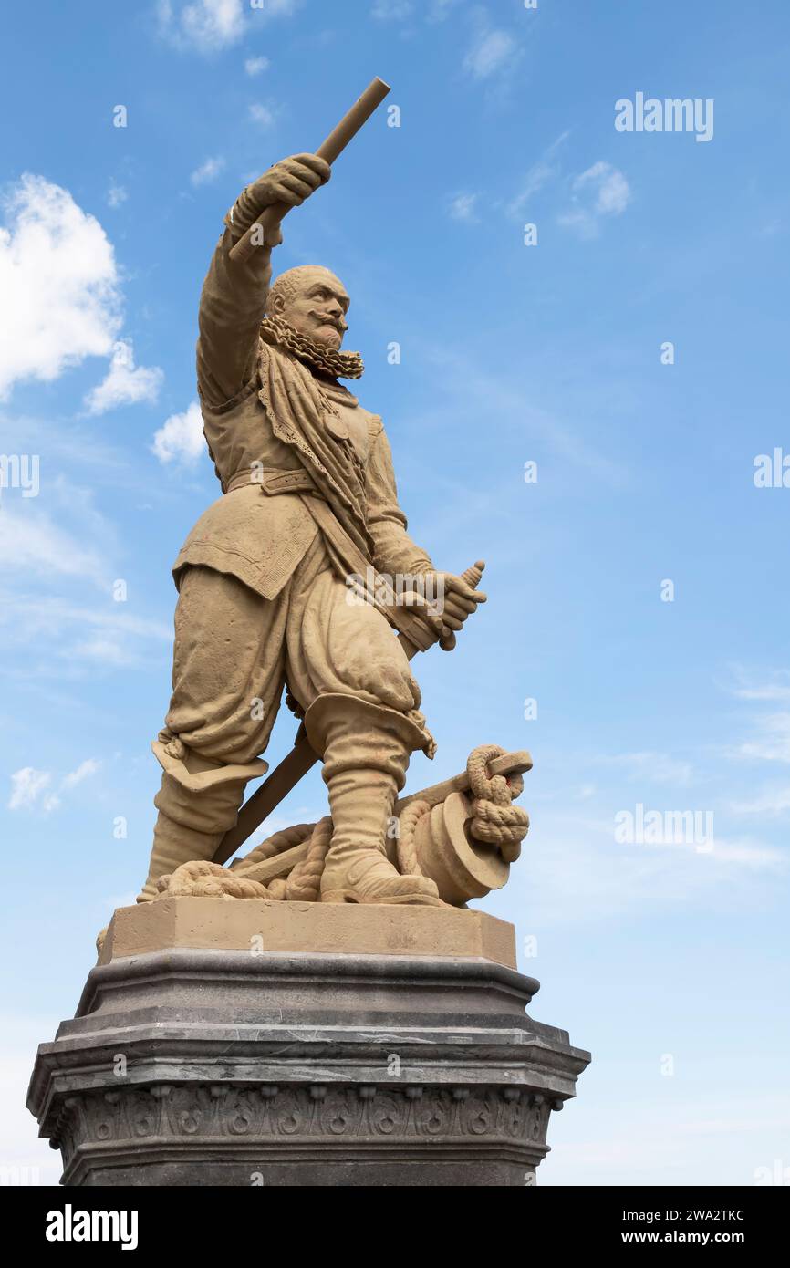 Statue of Piet Pieterszoon Hein, also known as Piet Hein, born on ...