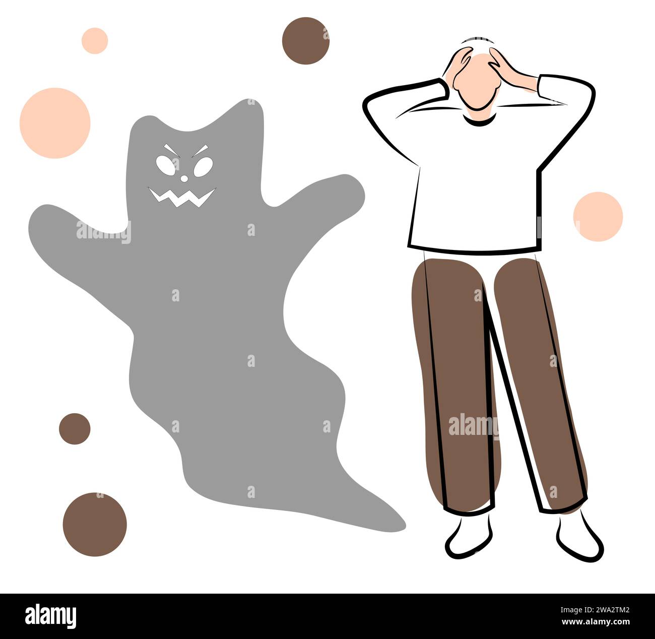 Afraid cartoon Cut Out Stock Images & Pictures - Alamy