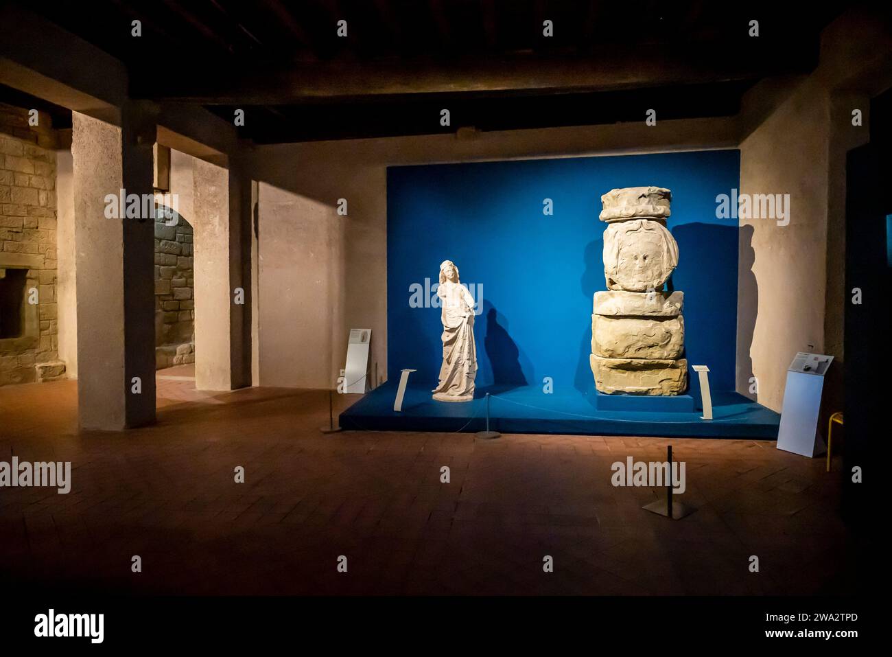 Exhibits in Château Comtal, Large, restored 12th-century hilltop castle ...