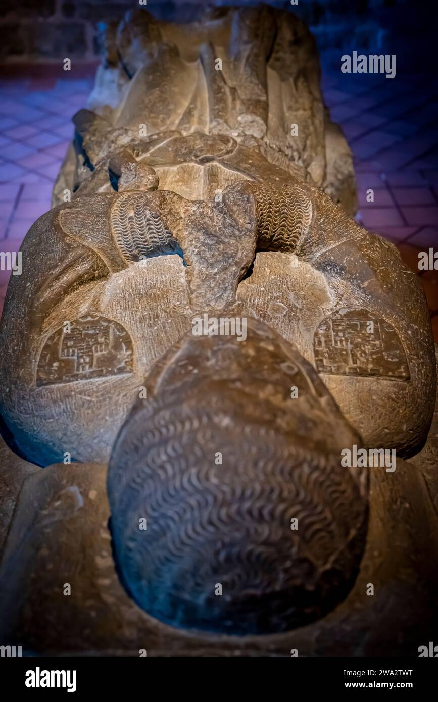 King effigy, Château Comtal, Large, restored 12th-century hilltop ...