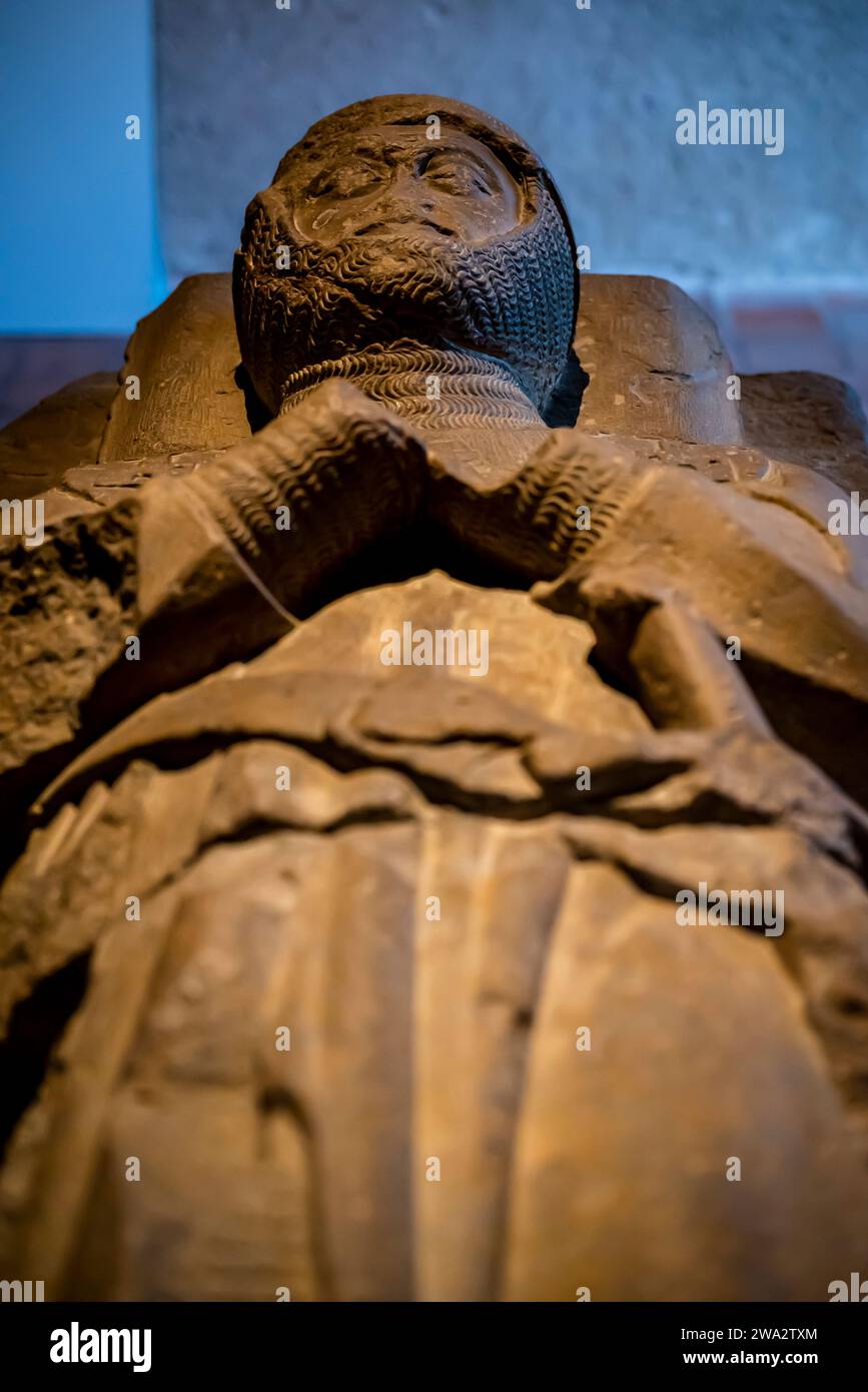 King effigy, Château Comtal, Large, restored 12th-century hilltop ...