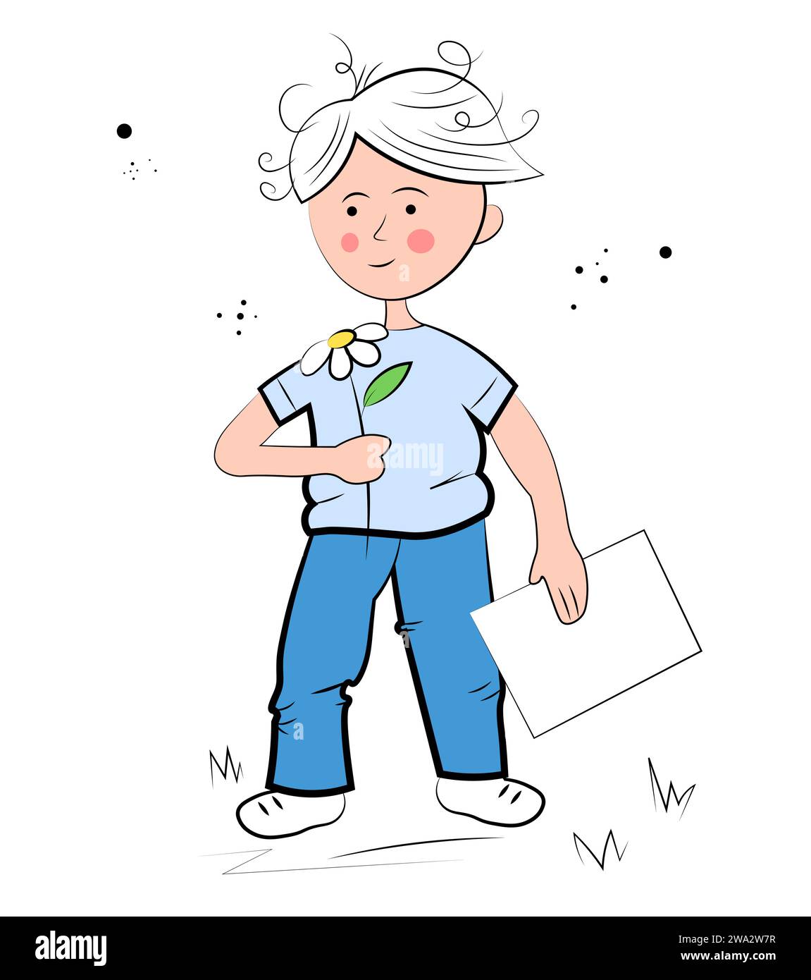 Wild plant on ground Stock Vector Images - Alamy