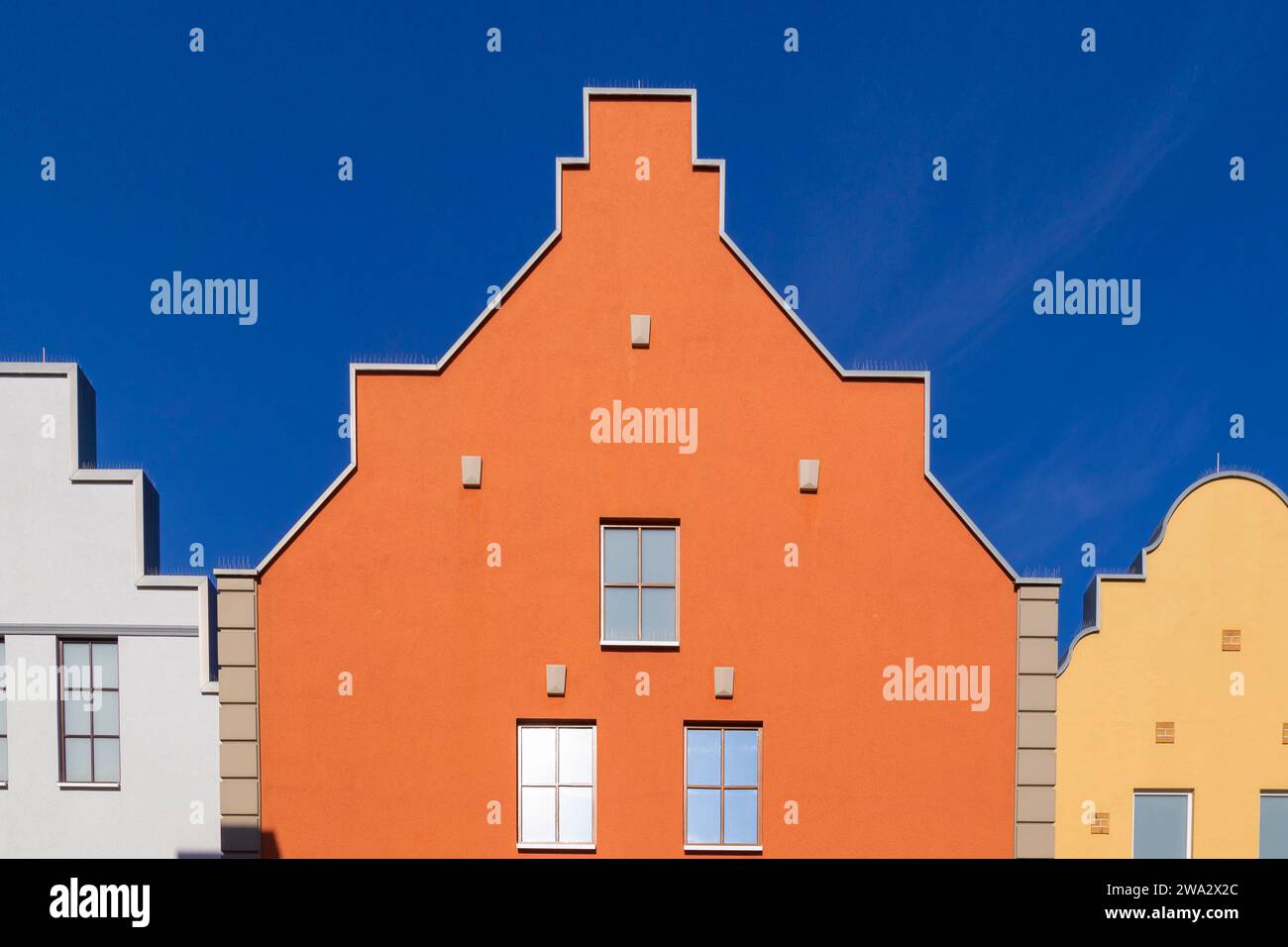 Modern colorful facades in the shopping center "Designer Outlet Center ...