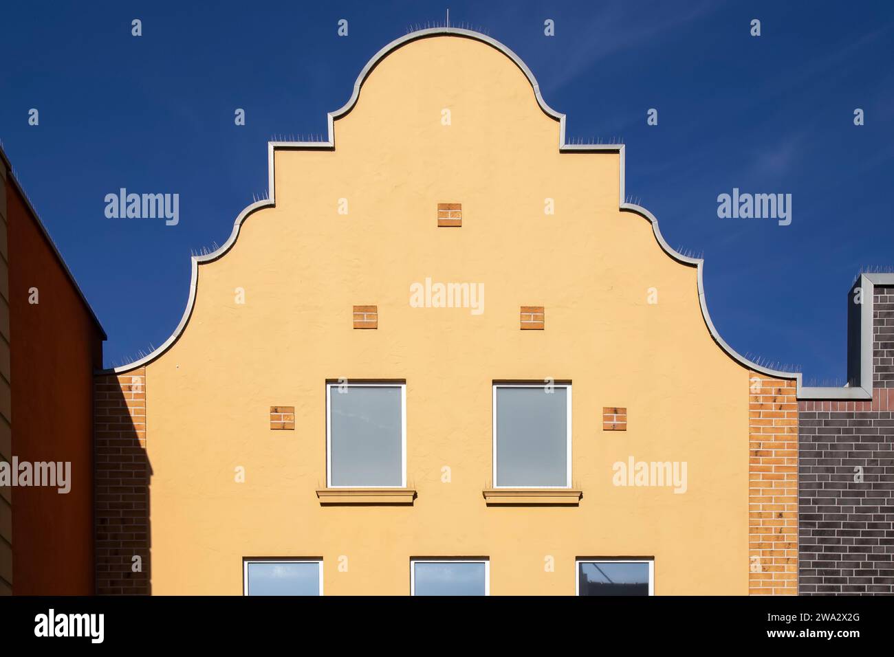 Modern colorful facades in the shopping center "Designer Outlet Center ...