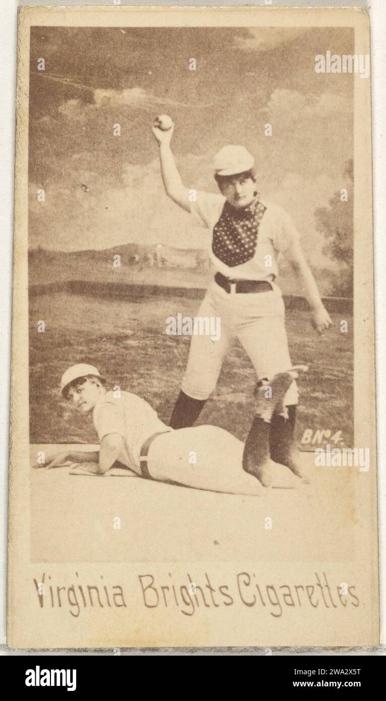 Card 4, from the Girl Baseball Players series (N48, Type 1) for ...