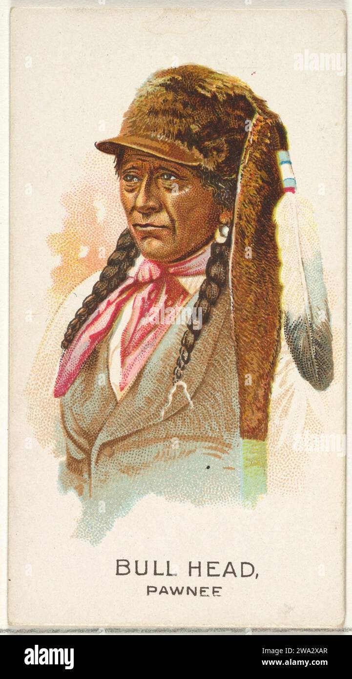 Bull Head, Pawnee, from the American Indian Chiefs series (N2) for ...