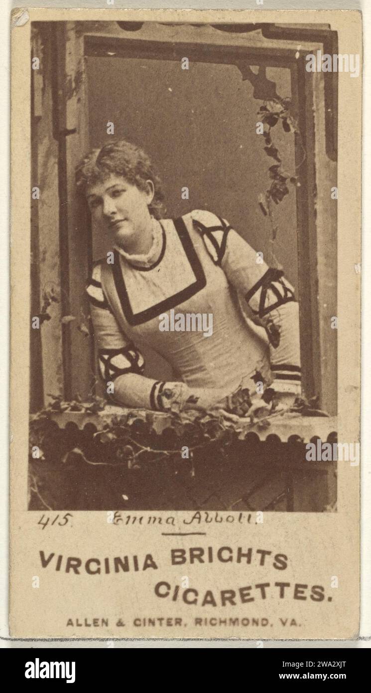 Card 415, Emma Abbott, from the Actors and Actresses series (N45, Type ...