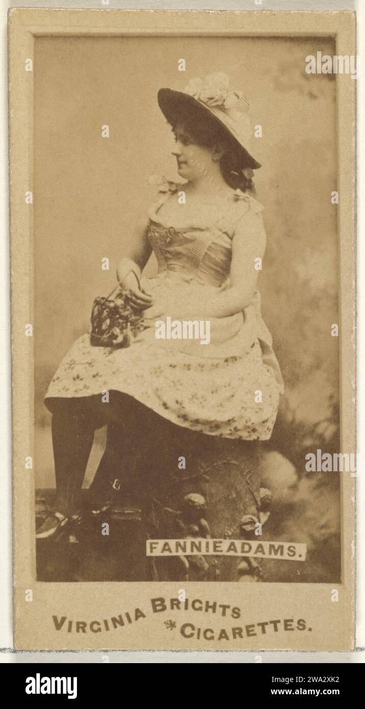 Fannie Adams, from the Actors and Actresses series (N45, Type 1) for ...