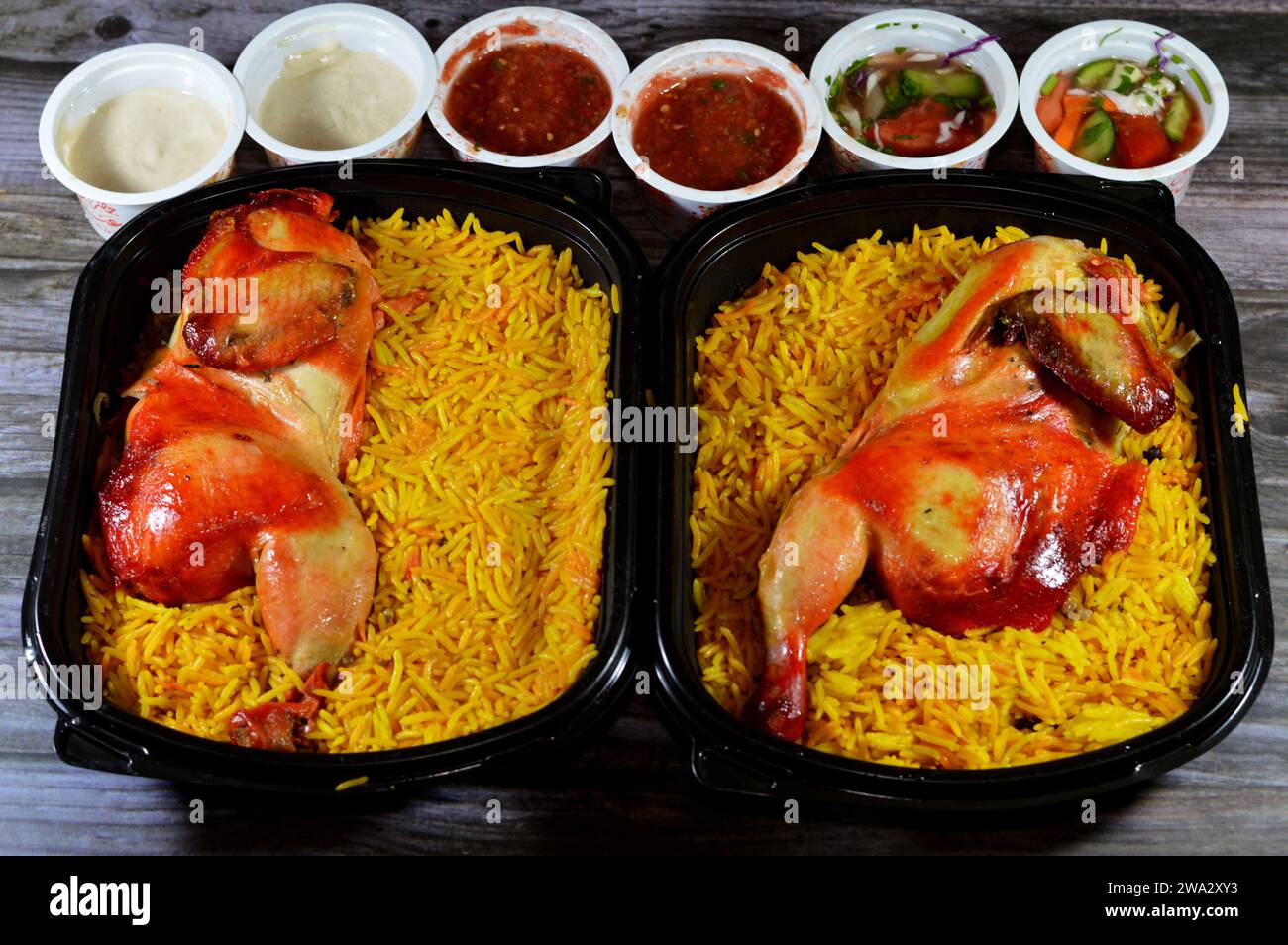 Cairo, Egypt, December 26 2023: Hadramout Antar restaurant Chicken ...