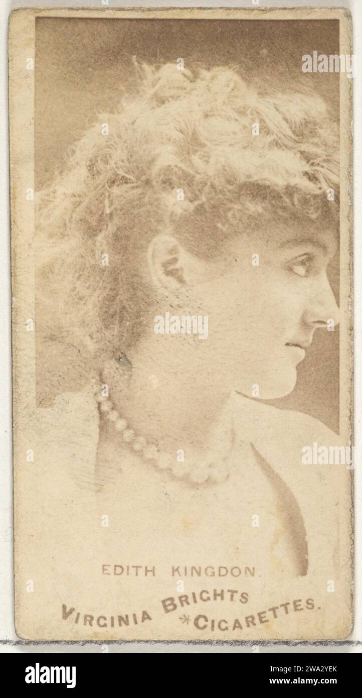Edith Kingdon, from the Actors and Actresses series (N45, Type 1) for ...