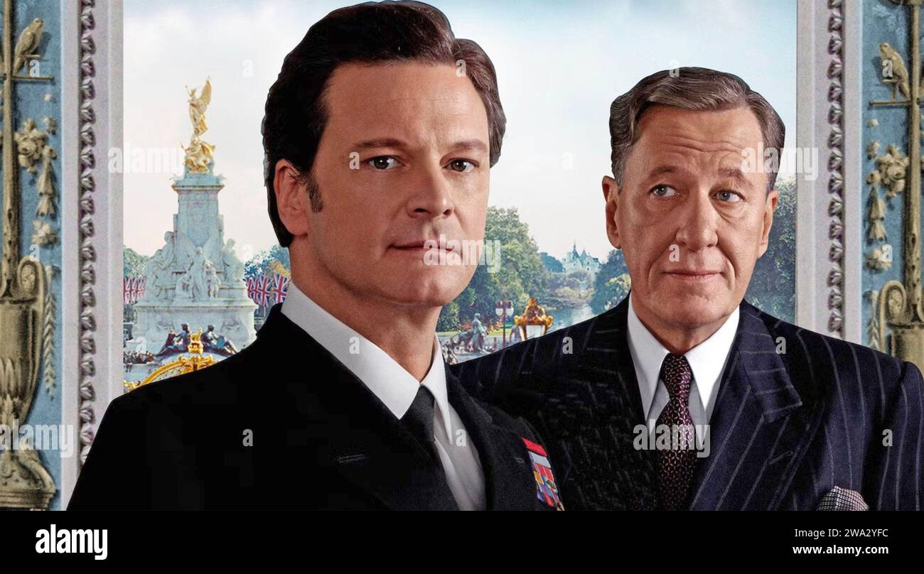 THE KING'S SPEECH 2010 Paramount Pictures film with Colin Firth at left ...