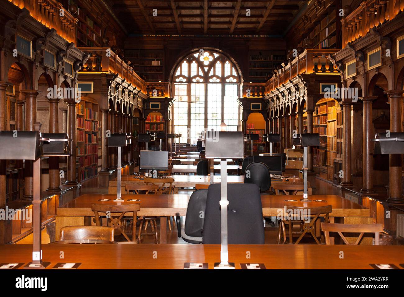 Historic books at the Bodleian Library in Oxfordshire in the UK Stock ...