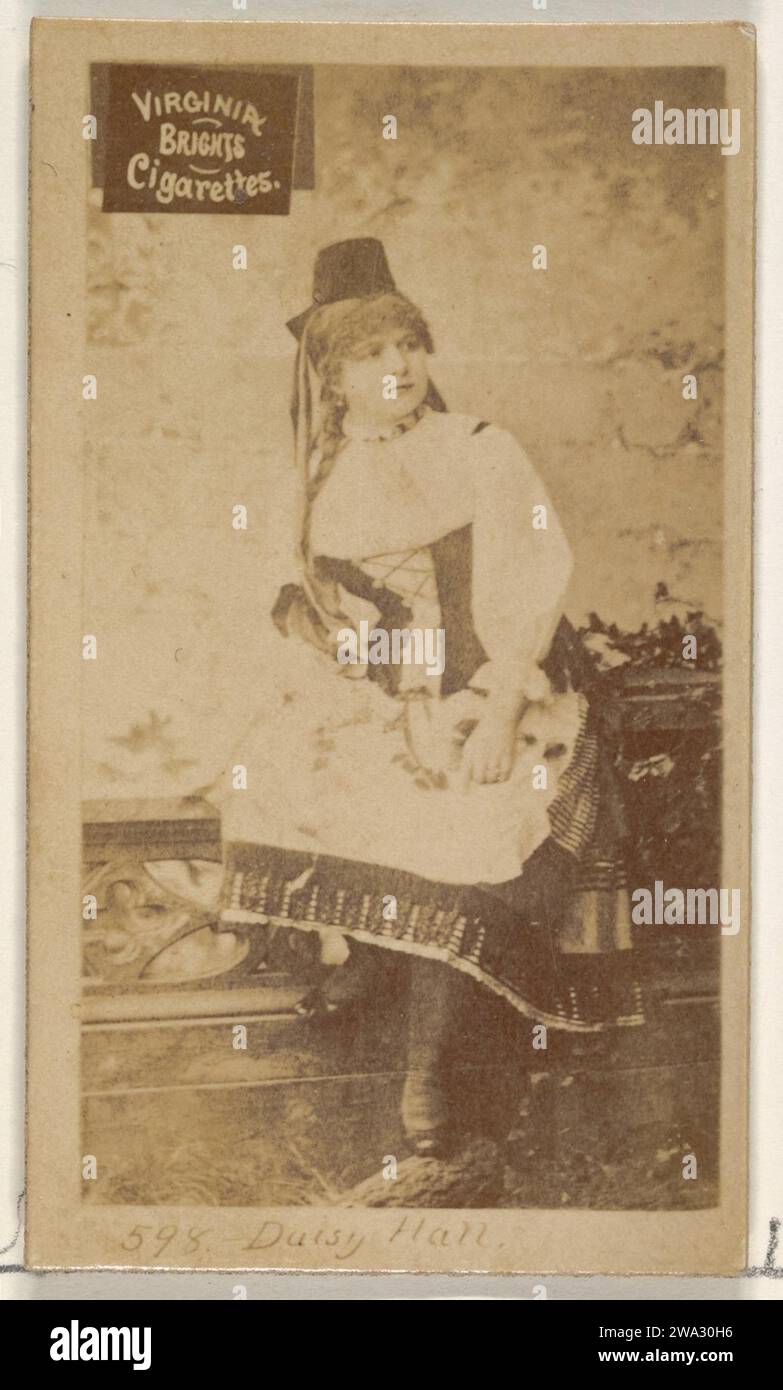 Card 598, Daisy Hall, from the Actors and Actresses series (N45, Type 2 ...