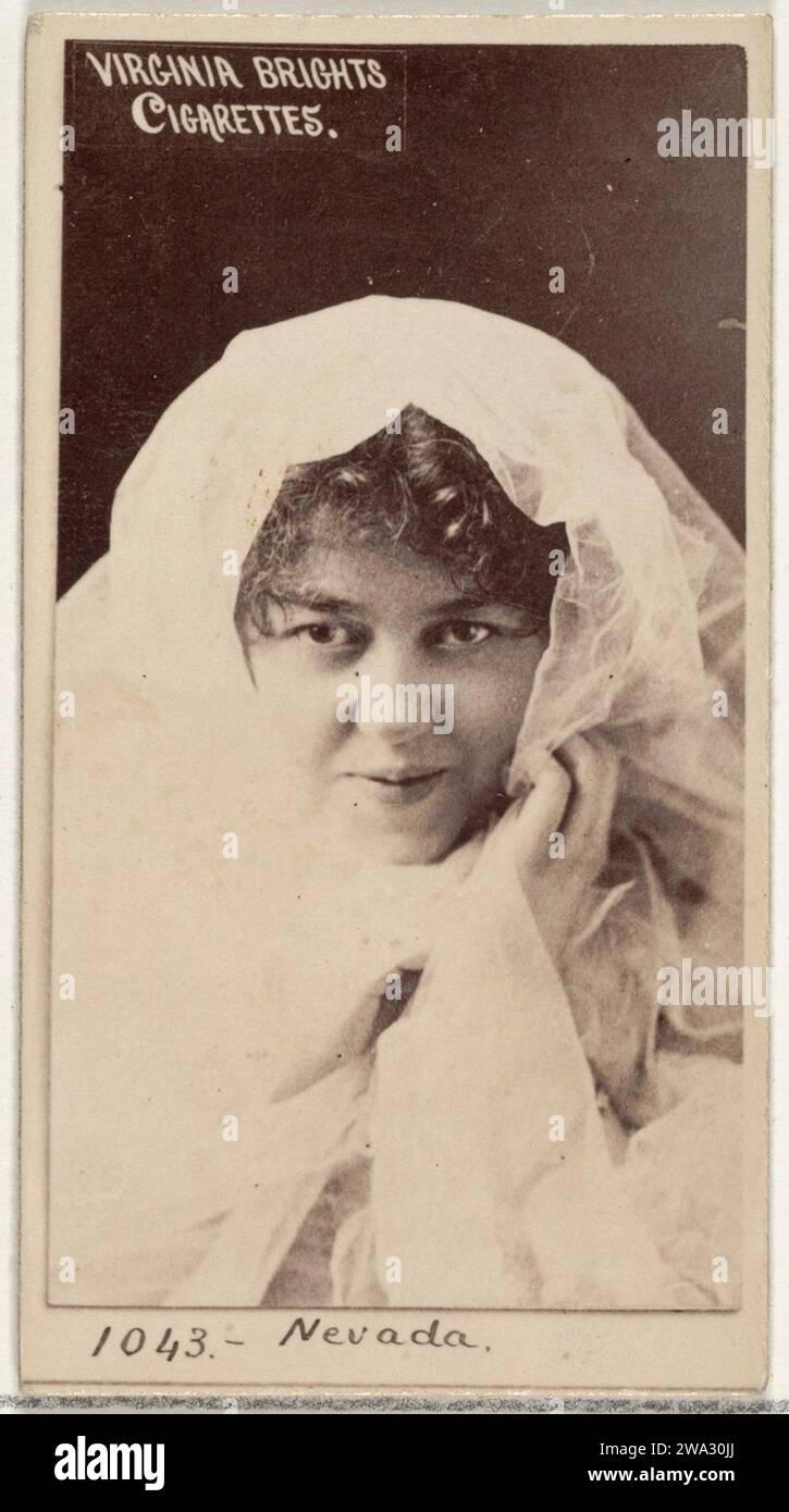 Card 1043, Nevada, from the Actors and Actresses series (N45, Type 2 ...