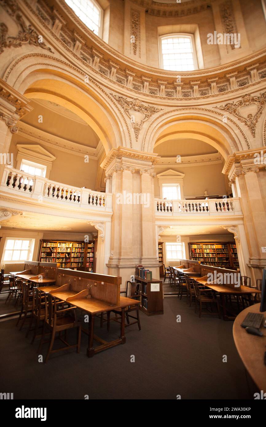 Inside the Radcliffe Camera library in Oxfordshire in the UK Stock ...