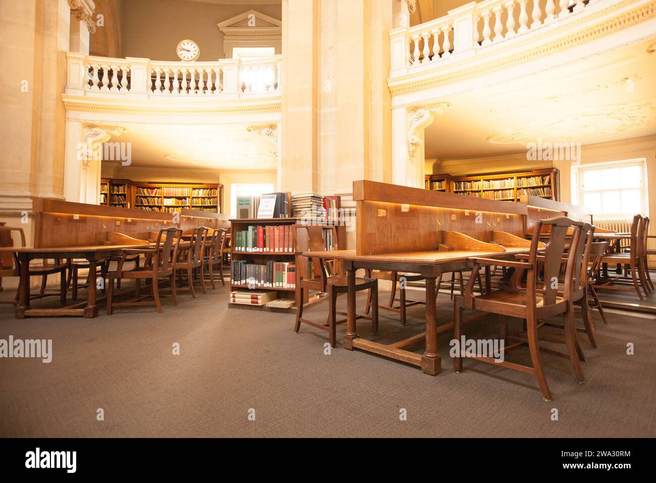 Inside the Radcliffe Camera library in Oxfordshire in the UK Stock ...