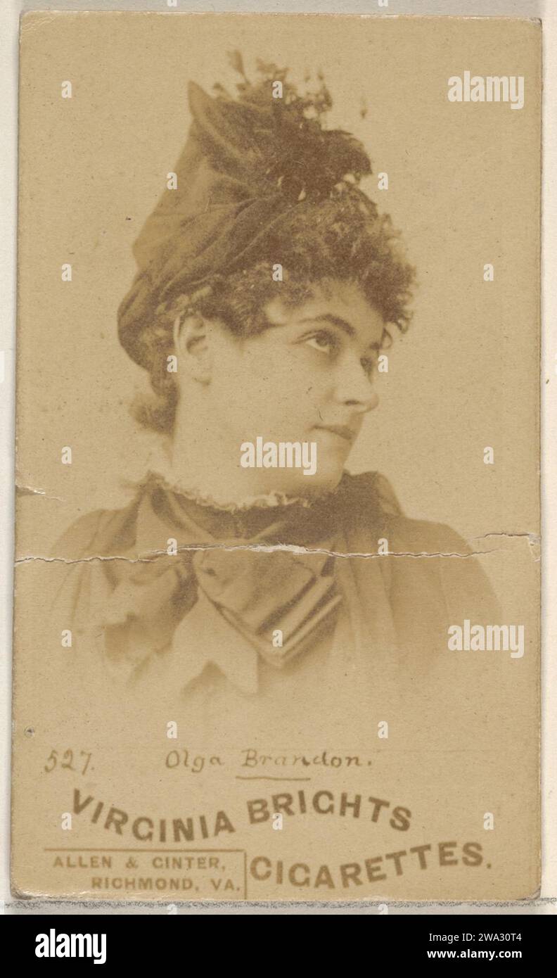 Card 527, Olga Brandon, from the Actors and Actresses series (N45, Type ...