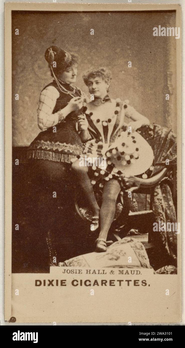 Josie Hall and Maud, from the Actors and Actresses series (N45, Type 7 ...