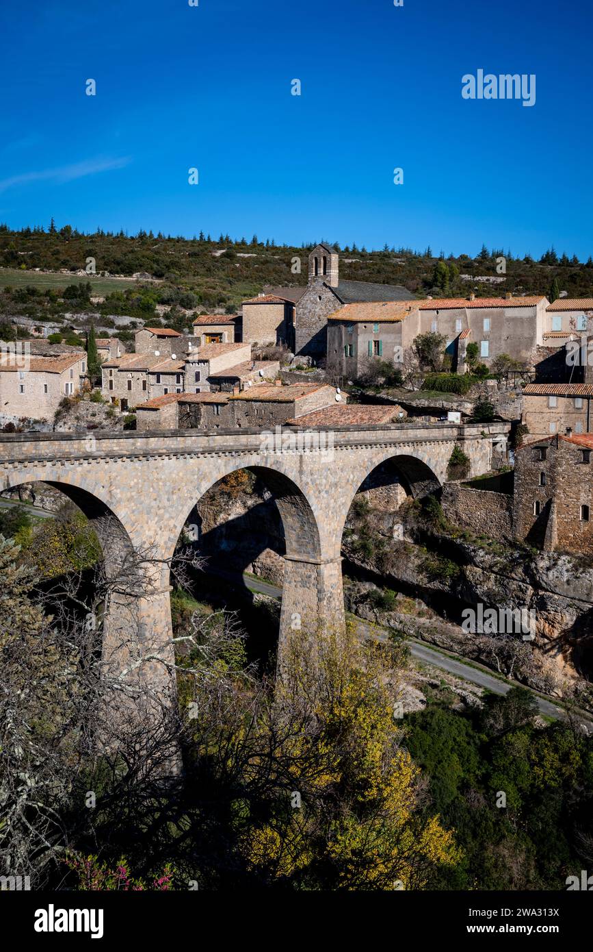 Bridge at Minerve village in the Hérault department selected as one of ...
