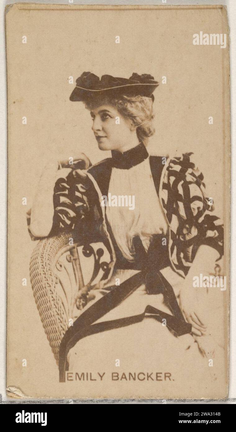 Emily Bancker, from the Actors and Actresses series (N45, Type 8) for ...
