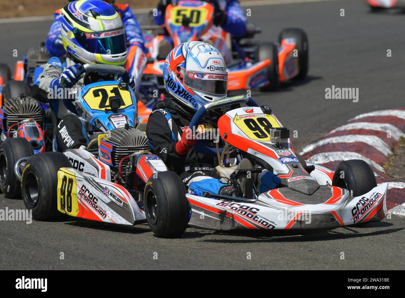 Sebastian Wheldon during his early karting career, following in his ...