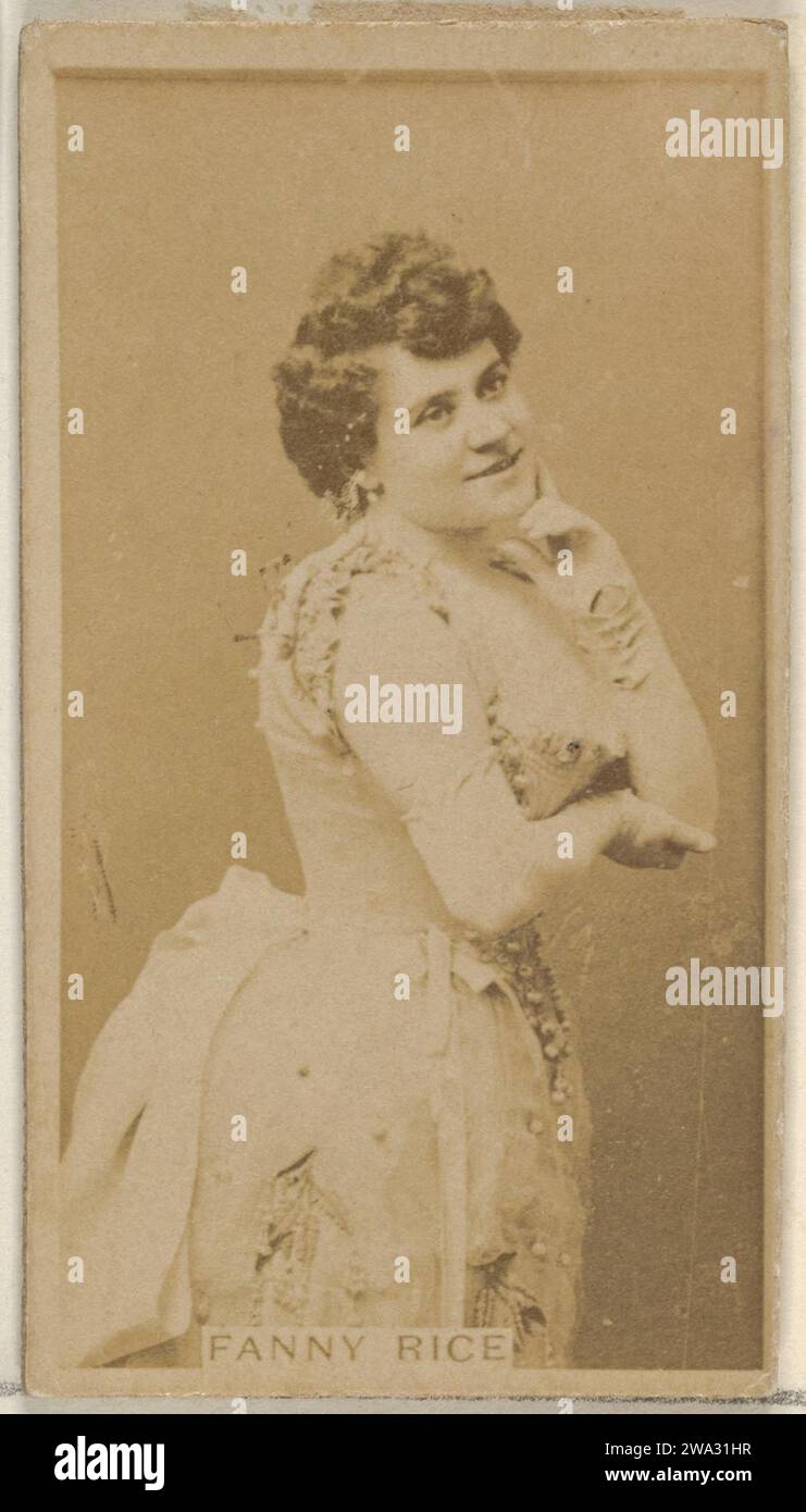 Fanny Rice, from the Actors and Actresses series (N45, Type 8) for ...