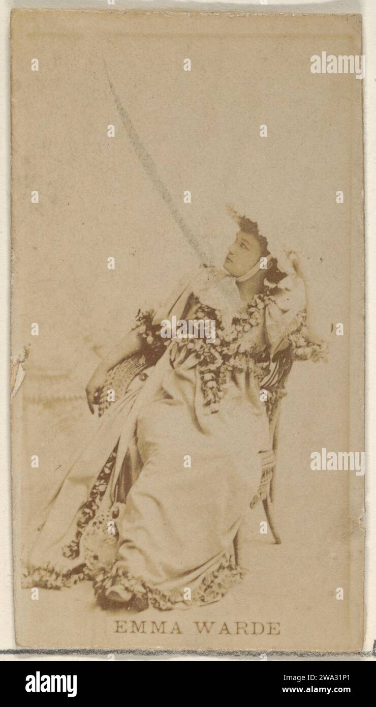 Emma Warde, from the Actors and Actresses series (N45, Type 8) for ...