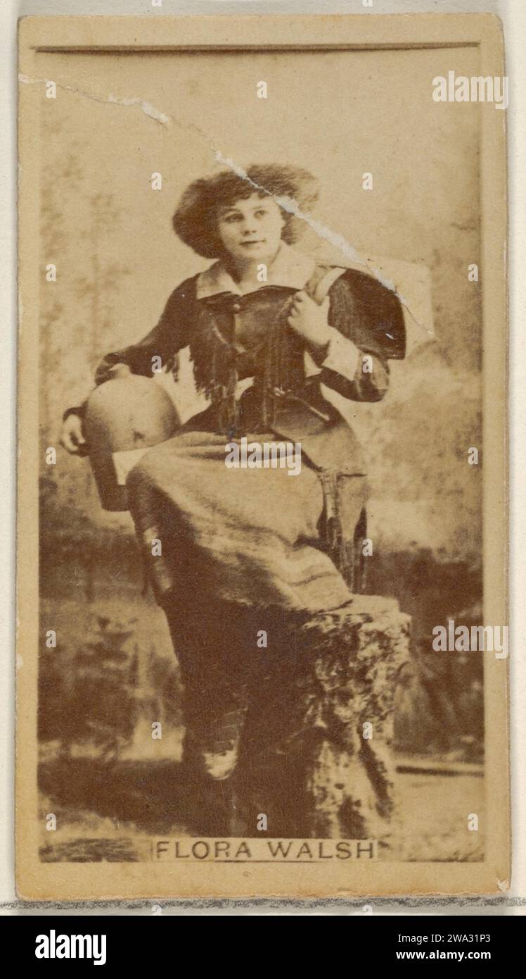 Flora Walsh, from the Actors and Actresses series (N45, Type 8) for ...