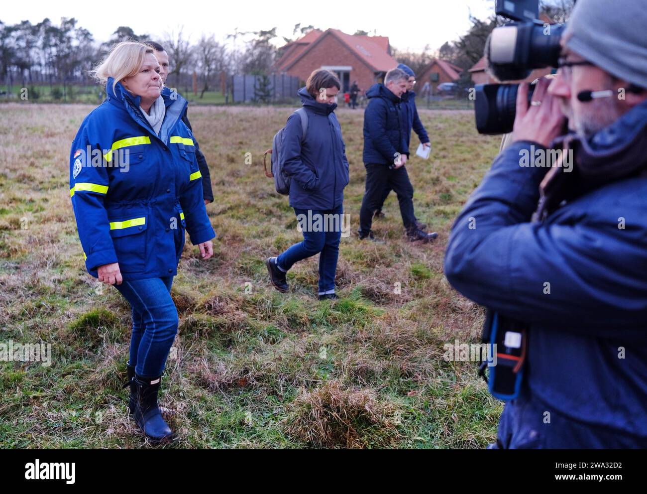 Sandkrug, Germany. 01st Jan, 2024. Federal Minister of the Interior ...
