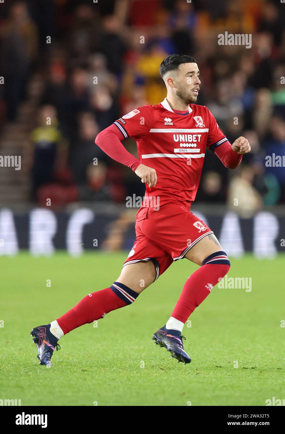 Sam Greenwood of Middlesbrough during the Sky Bet Championship match ...